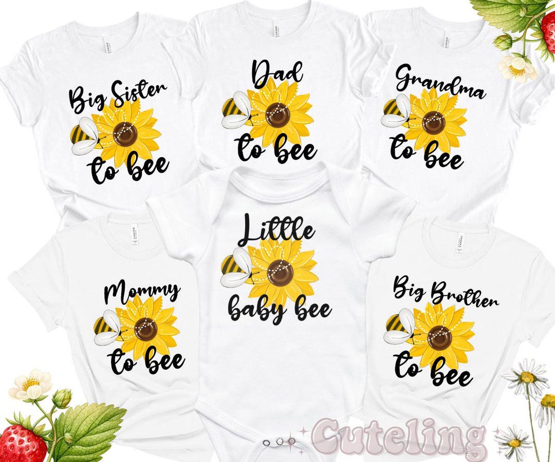 Bee Baby Shower Shirts for Family, Grandma to Be Bee Theme Baby Shower ...