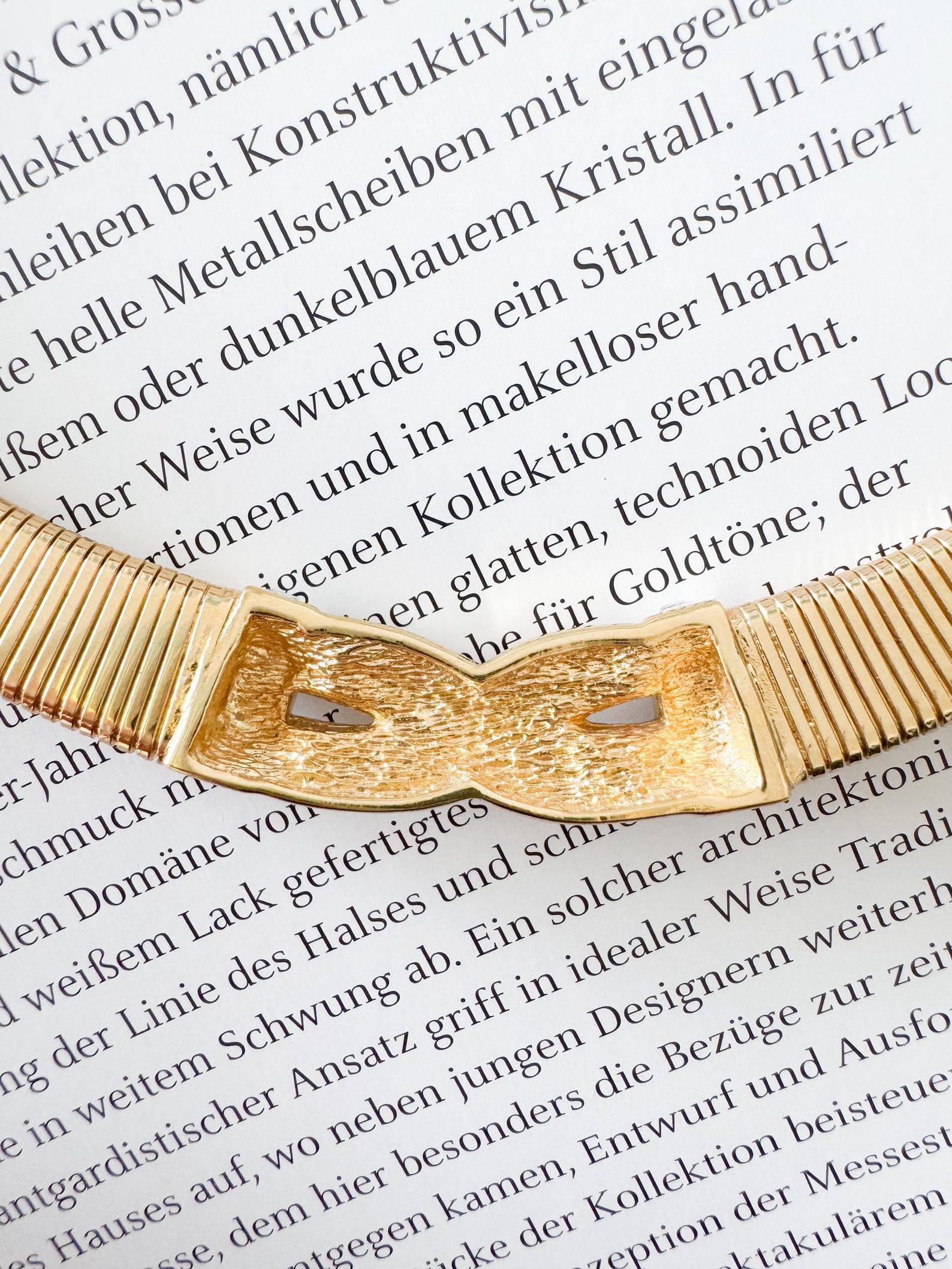 Vintage Christian Dior Choker: Gold Snake Chain Necklace, Rhinestone ...