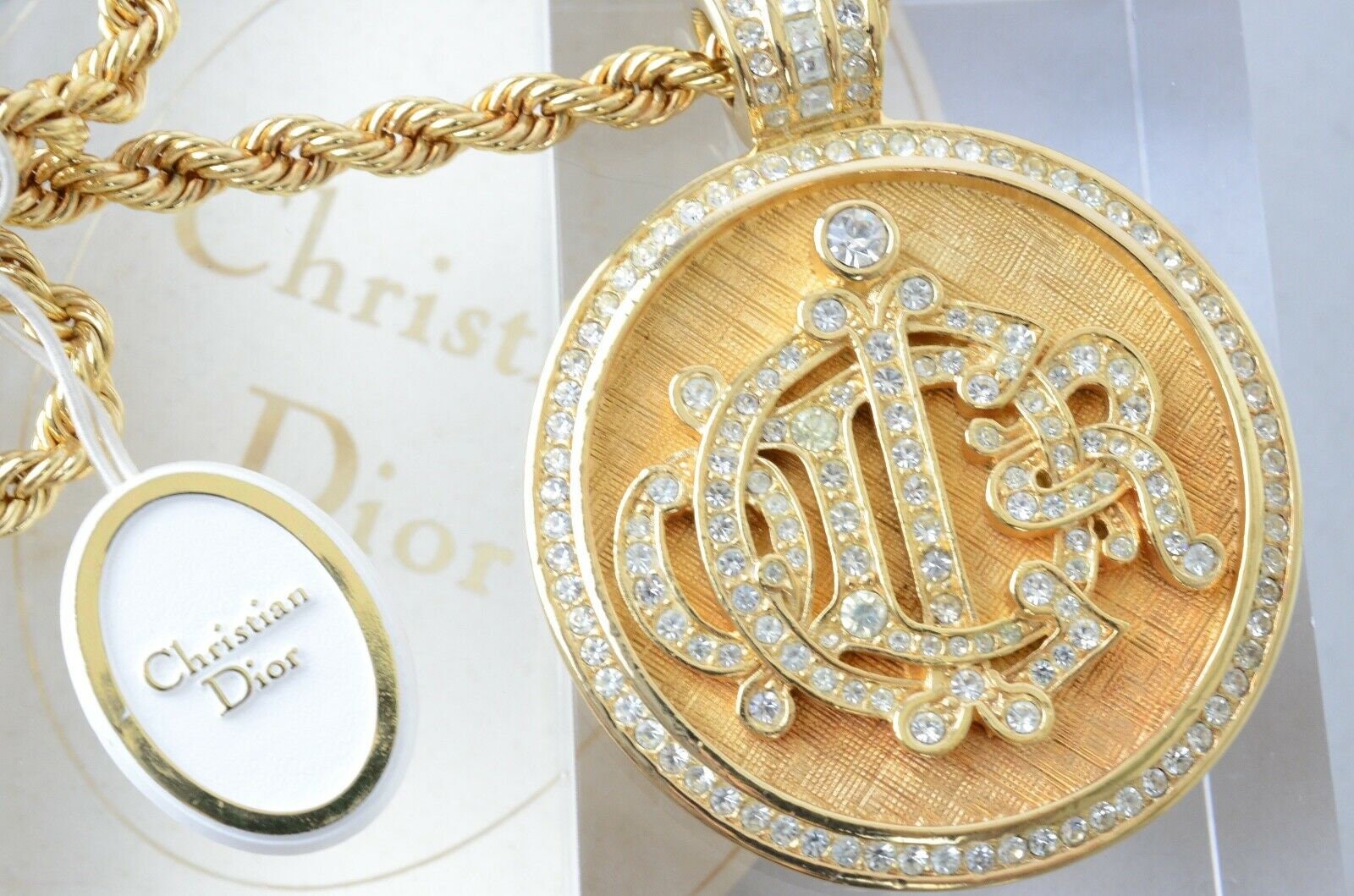 Collier Christian Dior vintage Collier Pendentif En Or - Etsy France