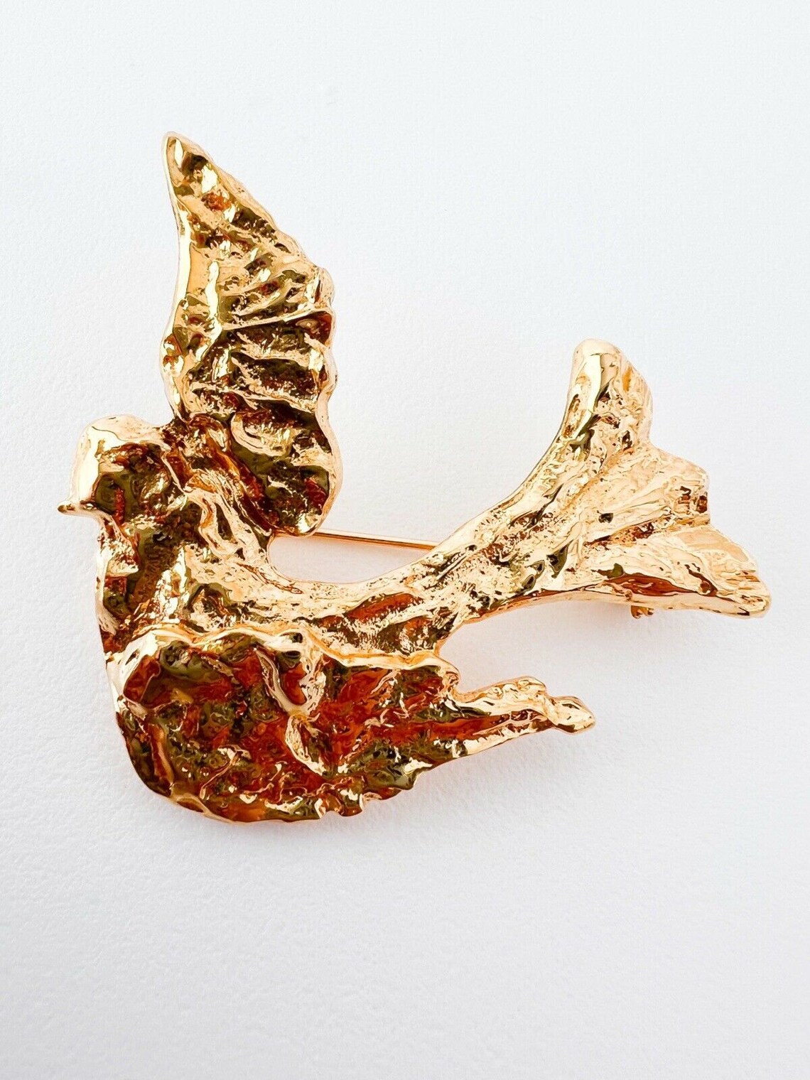 Vintage YSL Yves Saint Laurent Brooch Pin Bird Motif Dove - Etsy