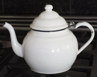 Enamelware Tea Pot | Etsy