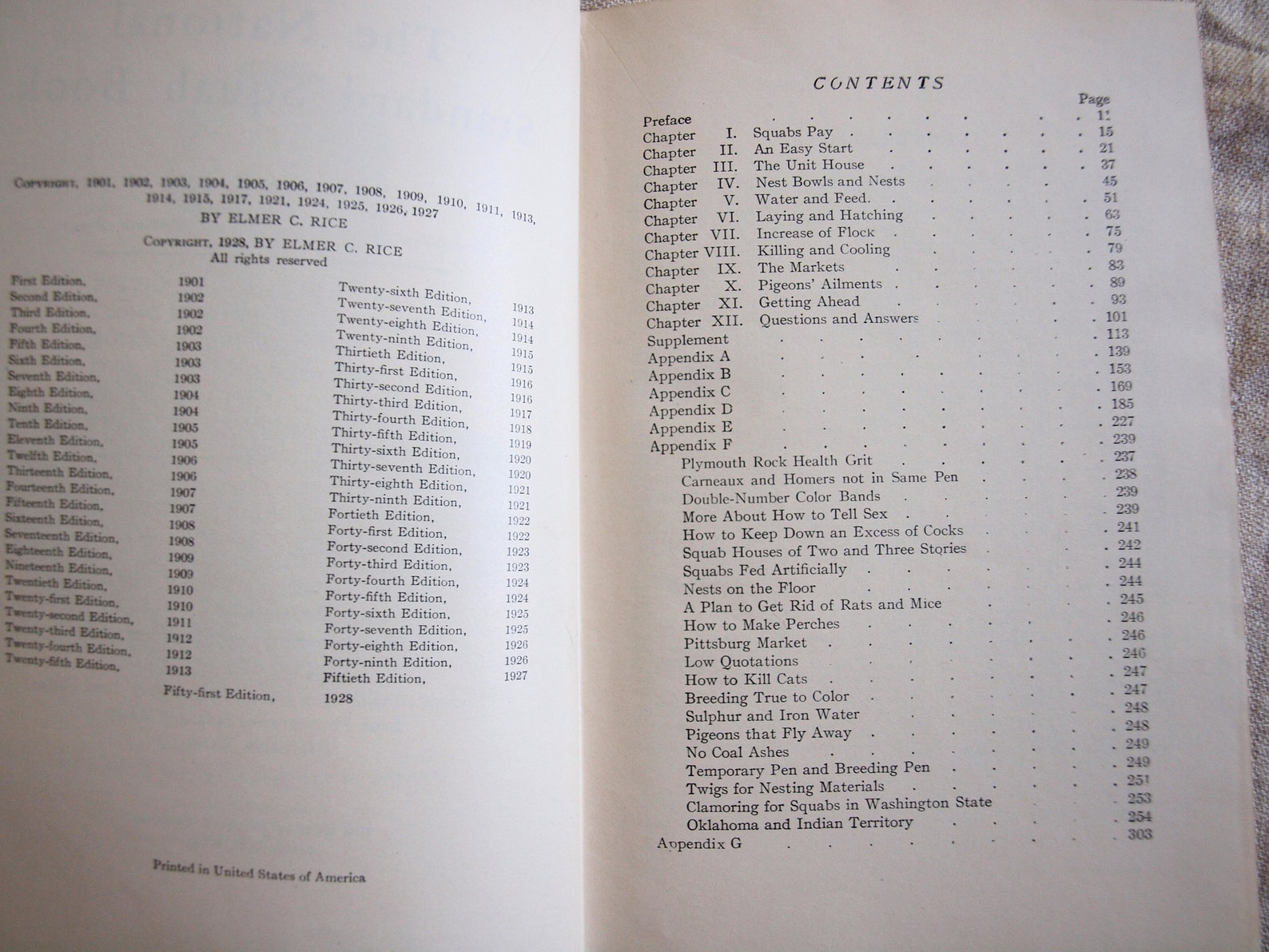 Pigeon Breeding Book : National Standard Squab Book by Elmer C - Etsy