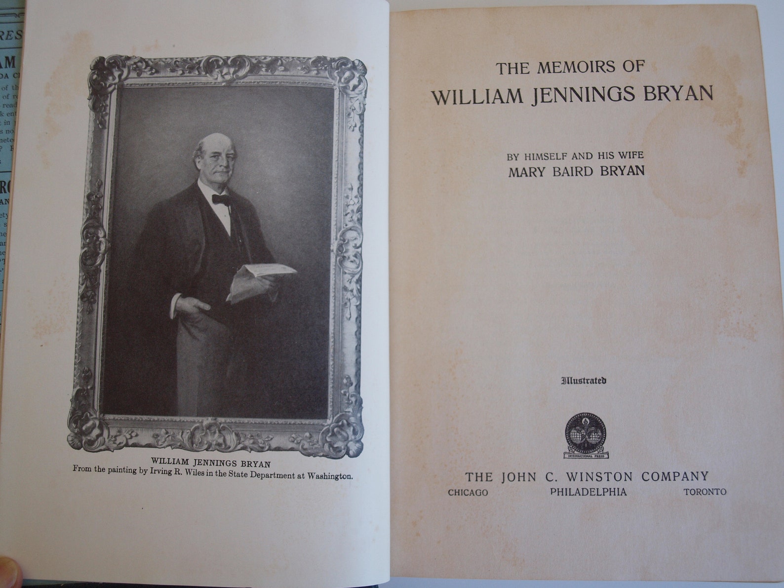Memoirs of William Jennings Bryan by Mary Baird Bryan | Etsy