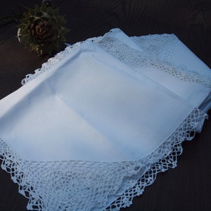 White Lace Napkins Set of 8 Large NEW Vintage Summer Napkins ...