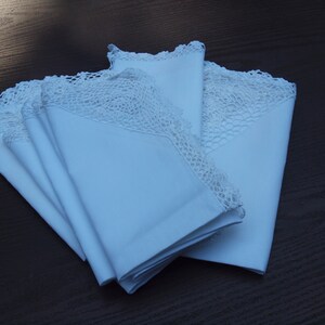 White Lace Napkins Set of 8 Large NEW Vintage Summer Napkins ...