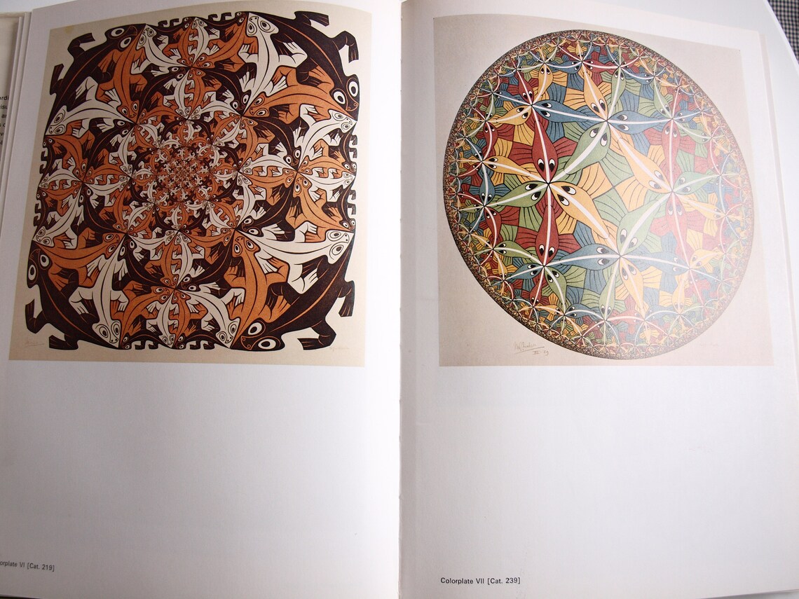 M C Escher Art Book the World of M C Escher Abrams 1971 Edited - Etsy