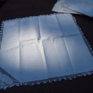 White Lace Napkins Set of 8 Large NEW Vintage Summer Napkins ...