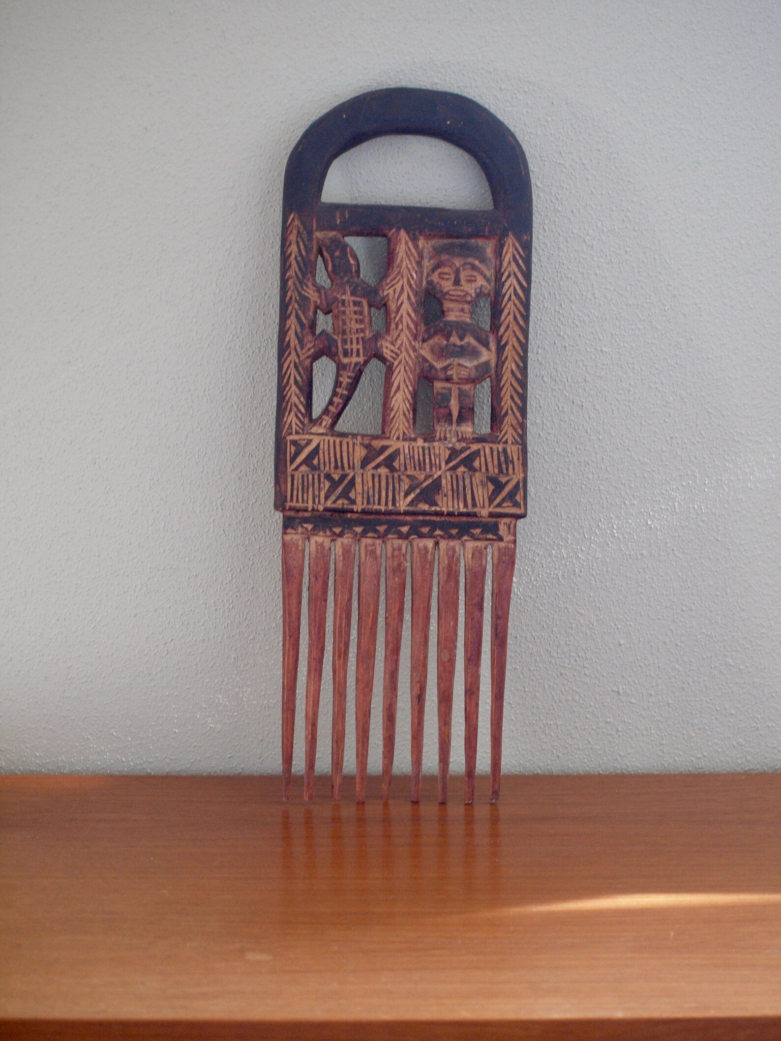 African Hair Pick 18 Inch Hand Carved Wood Hair Comb African - Etsy