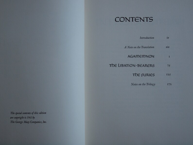 The Oresteia by Aeschylus Heritage Press Greek Drama Trilogy - Etsy