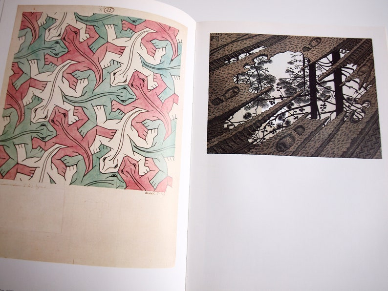 M C Escher Art Book the World of M C Escher Abrams 1971 Edited - Etsy