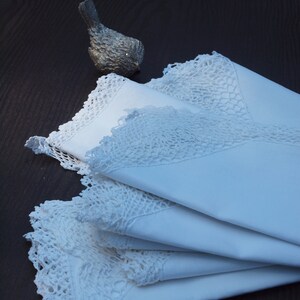 White Lace Napkins Set of 8 Large NEW Vintage Summer Napkins ...