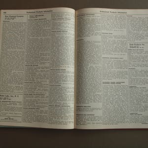 1956 Physician's Desk Reference PDR Drug Index Pharmacology Medical ...