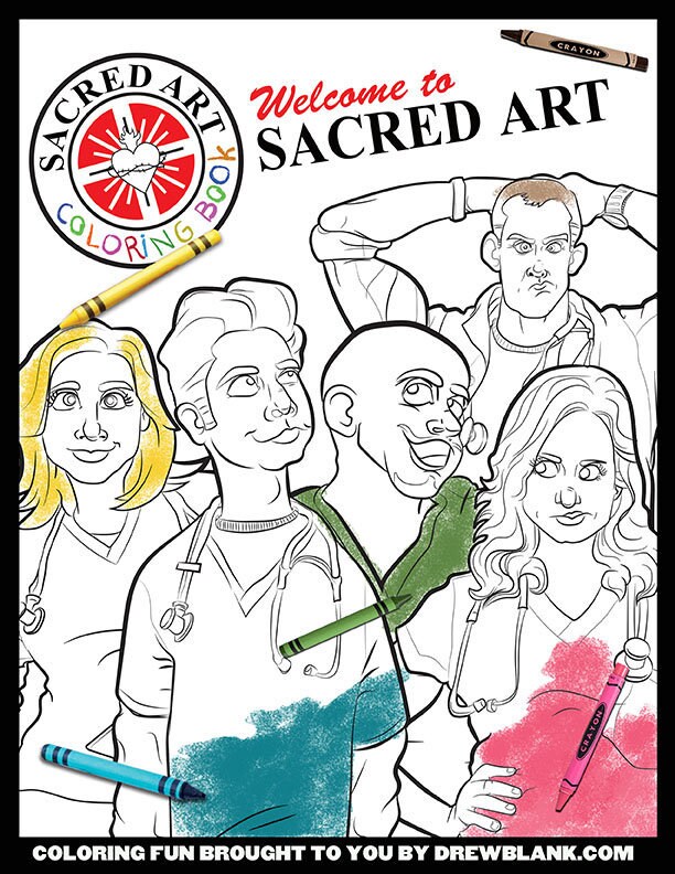 Scrubs inspired Adult Coloring Book | Etsy