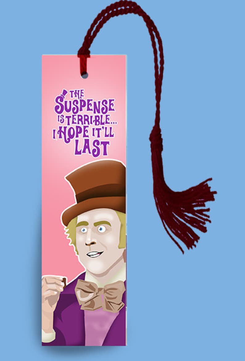 Willy Wonka Bookmark Chocolate Factory Pop Culture Movie Icon - Etsy