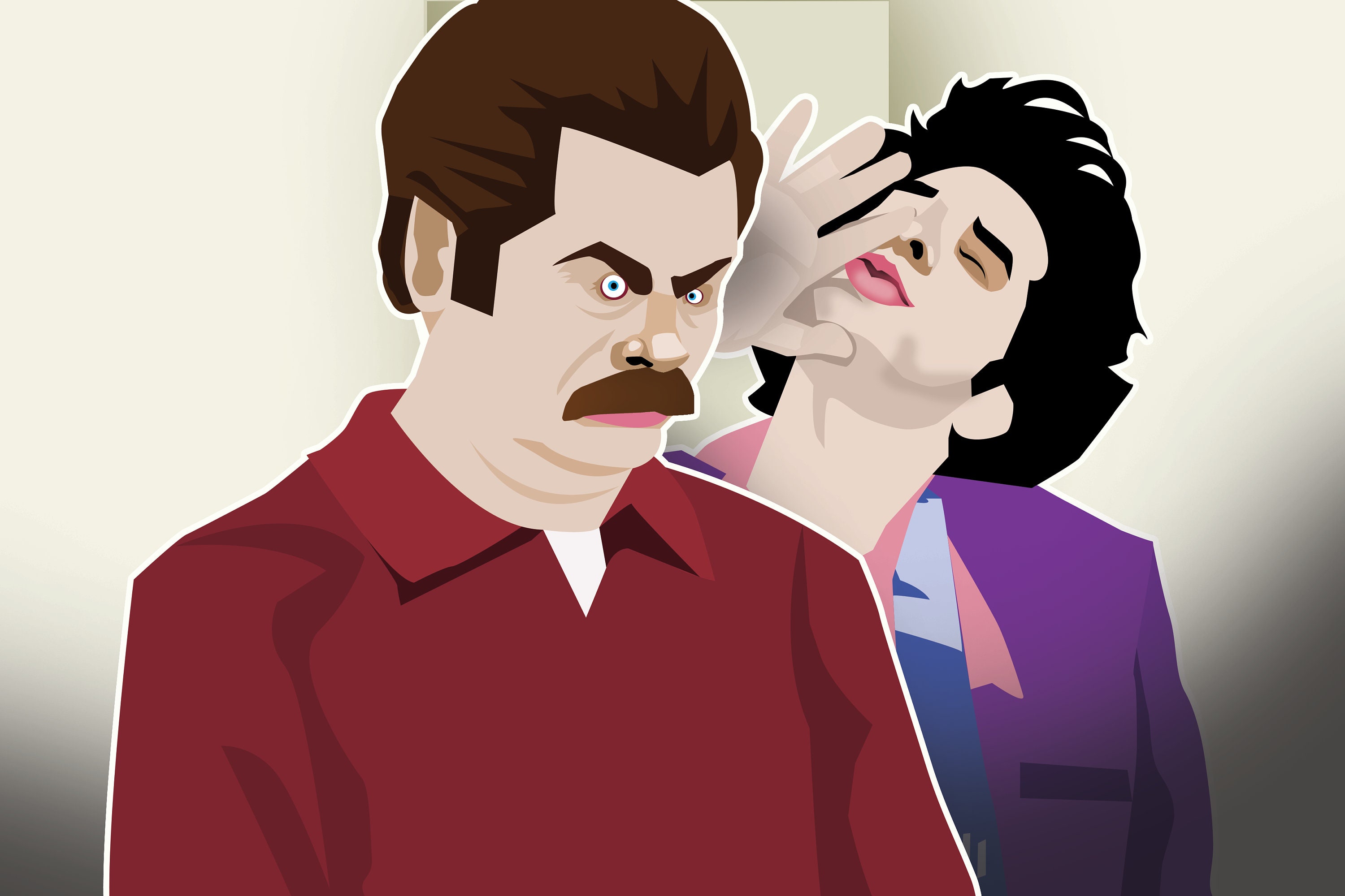 Ron Swanson Cartoon
