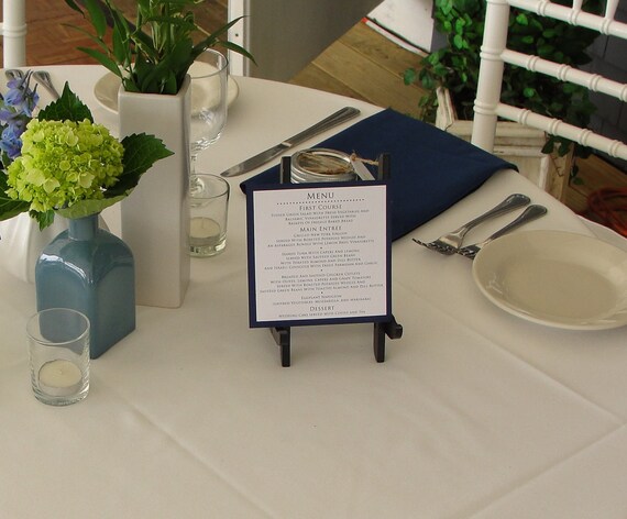 Wedding table Menu Card | Etsy