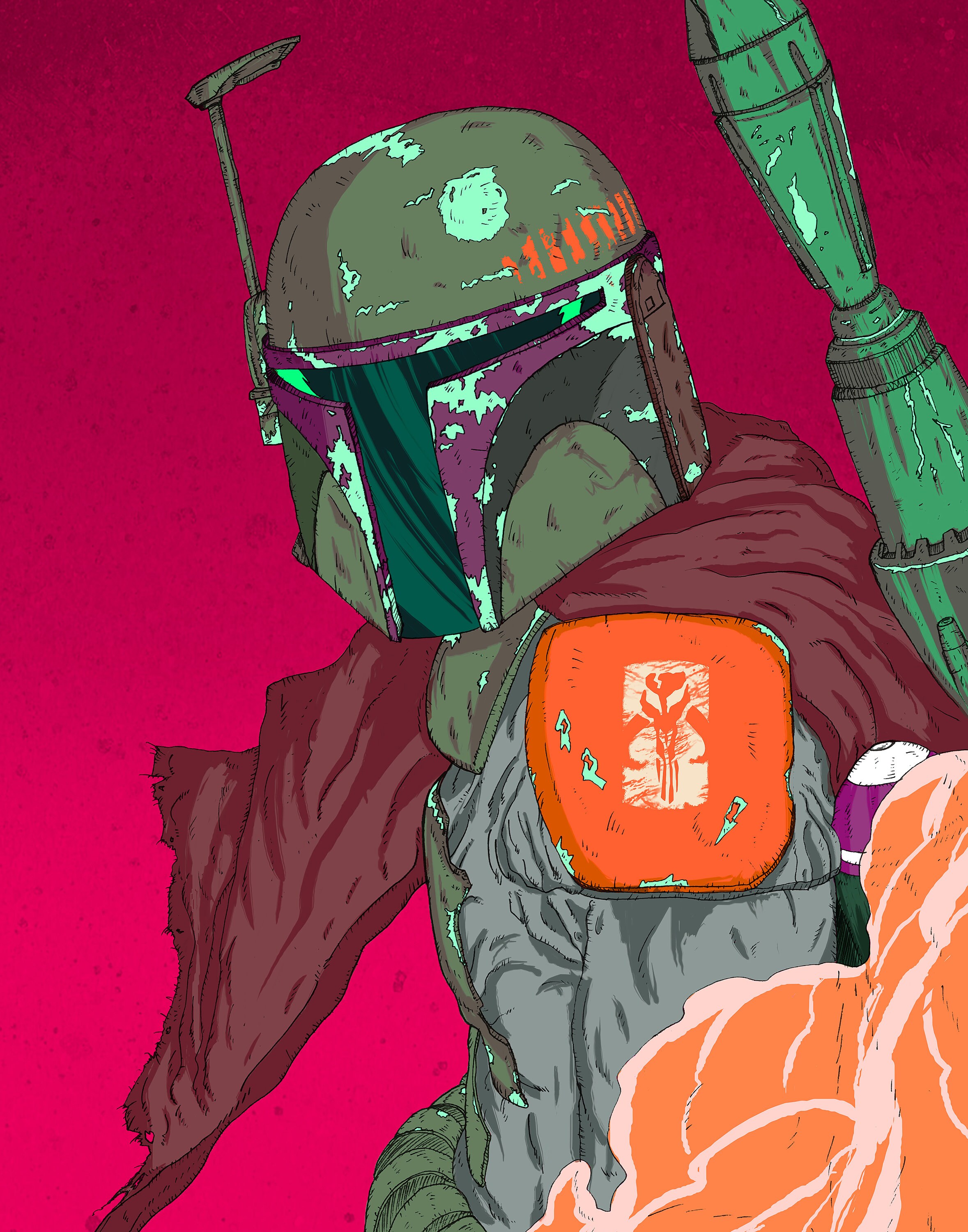 Boba Fett Comic Art