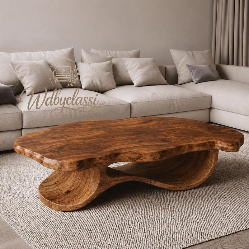 Coffee Table Modern Organic - Etsy