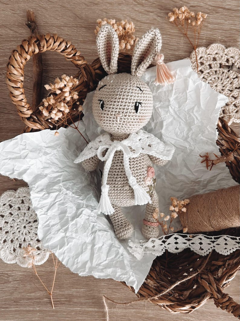 Amigurumi Bunny Crochet Pattern, Crochet Bunny Tutorial PDF, Alma the ...