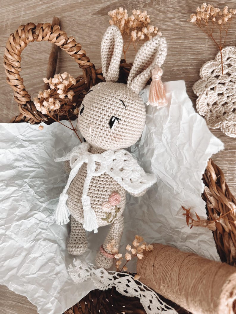 Amigurumi Bunny Crochet Pattern, Crochet Bunny Tutorial PDF, Alma the ...
