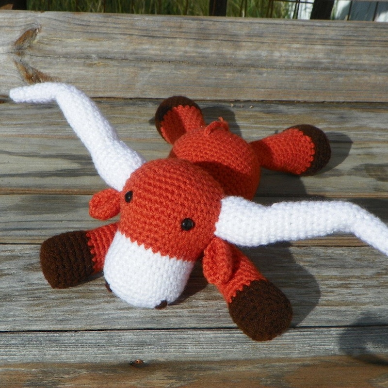 Crochet Longhorn - Etsy
