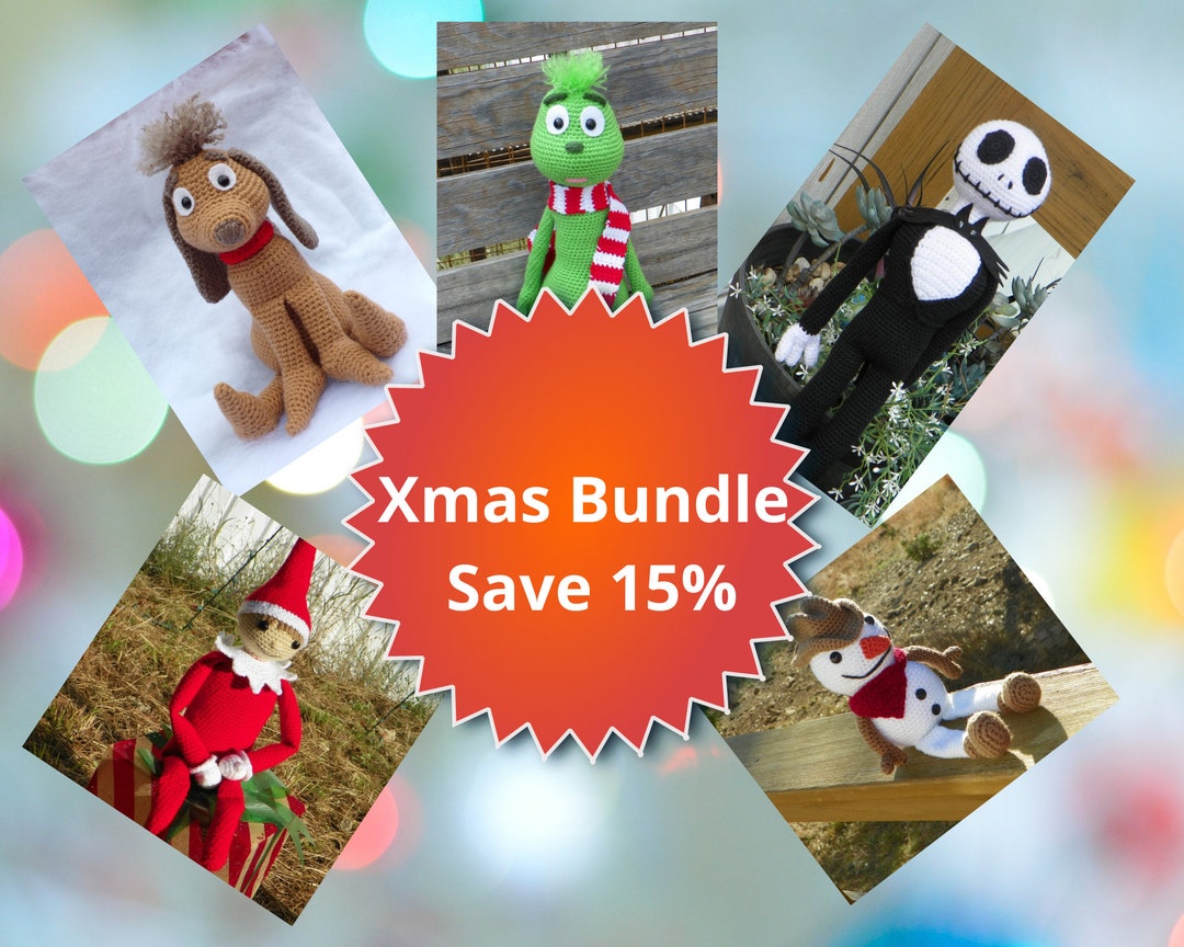 Xmas, Christmas, Holiday, Pattern Bundle - PDF Crochet Patterns - Etsy