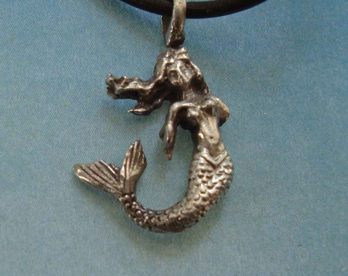 Gorgeous 16.5" Antique Bronze Melusine Mermaid Angel Candelabra From ...