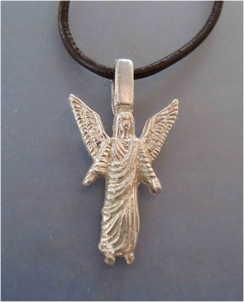 Angel saint Gabriel archangel pendant charm amulet sterling | Etsy