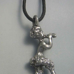 Faun Greek Mythological Half Human Half Goat Silver Pendant Necklace ...