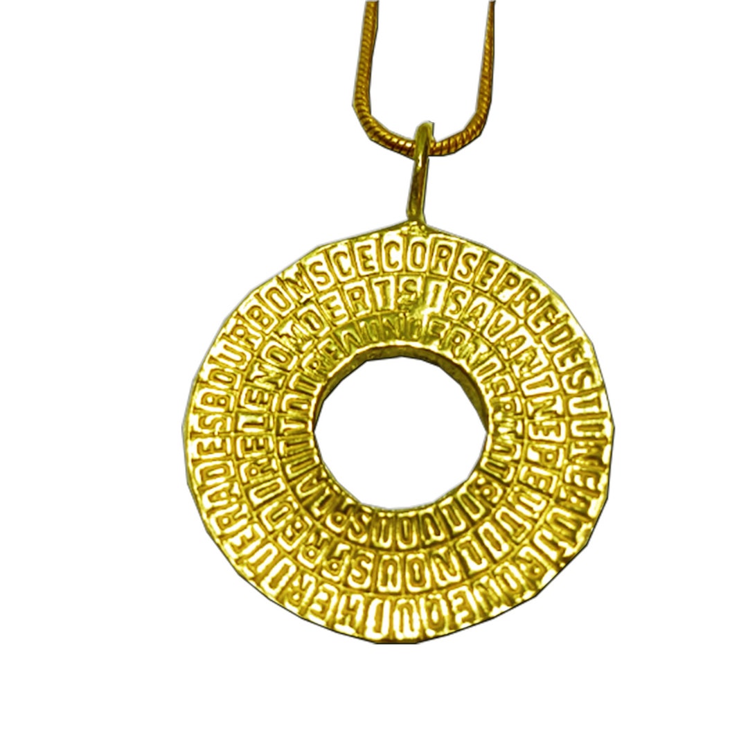 Talisman Code Cagliostro Codex Sigil Pentacle, Jewel Handmade in Gold ...