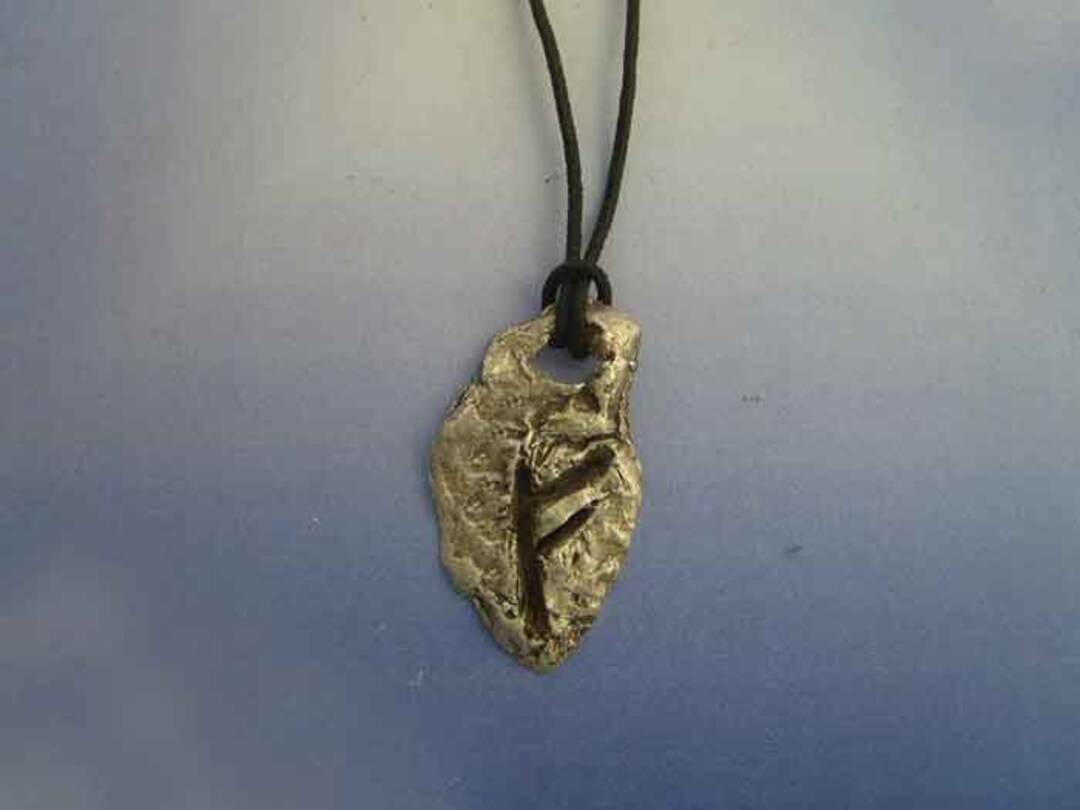 Rune Viking Fehu Feoh Fa Fe Pendant in Solid Sterling Silver 925 Viking ...