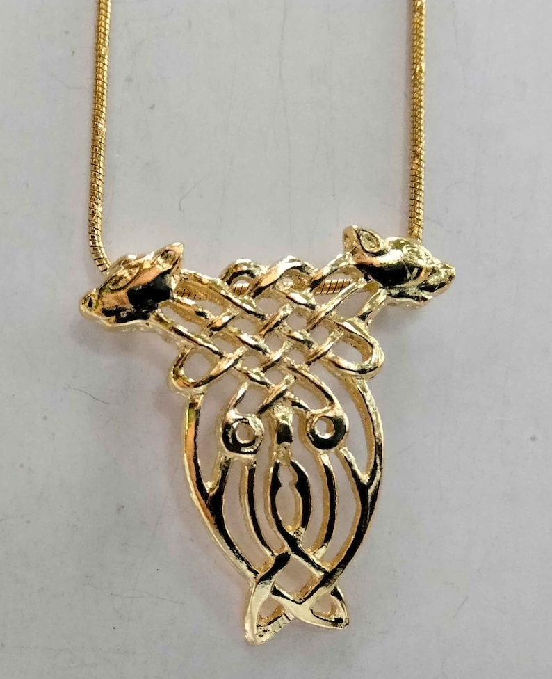 Celtic Knot Dogs of Cuchulain Symbol Hero Animal Dog Pendant - Etsy