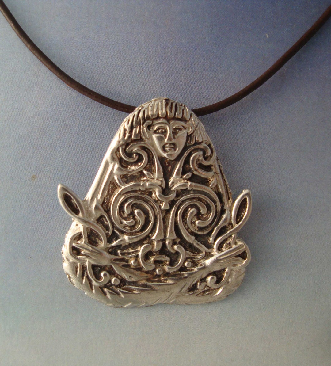 MACHA Irish Goddess Celtic Pendant Amulet Handmade Jewel 925 Sterling ...