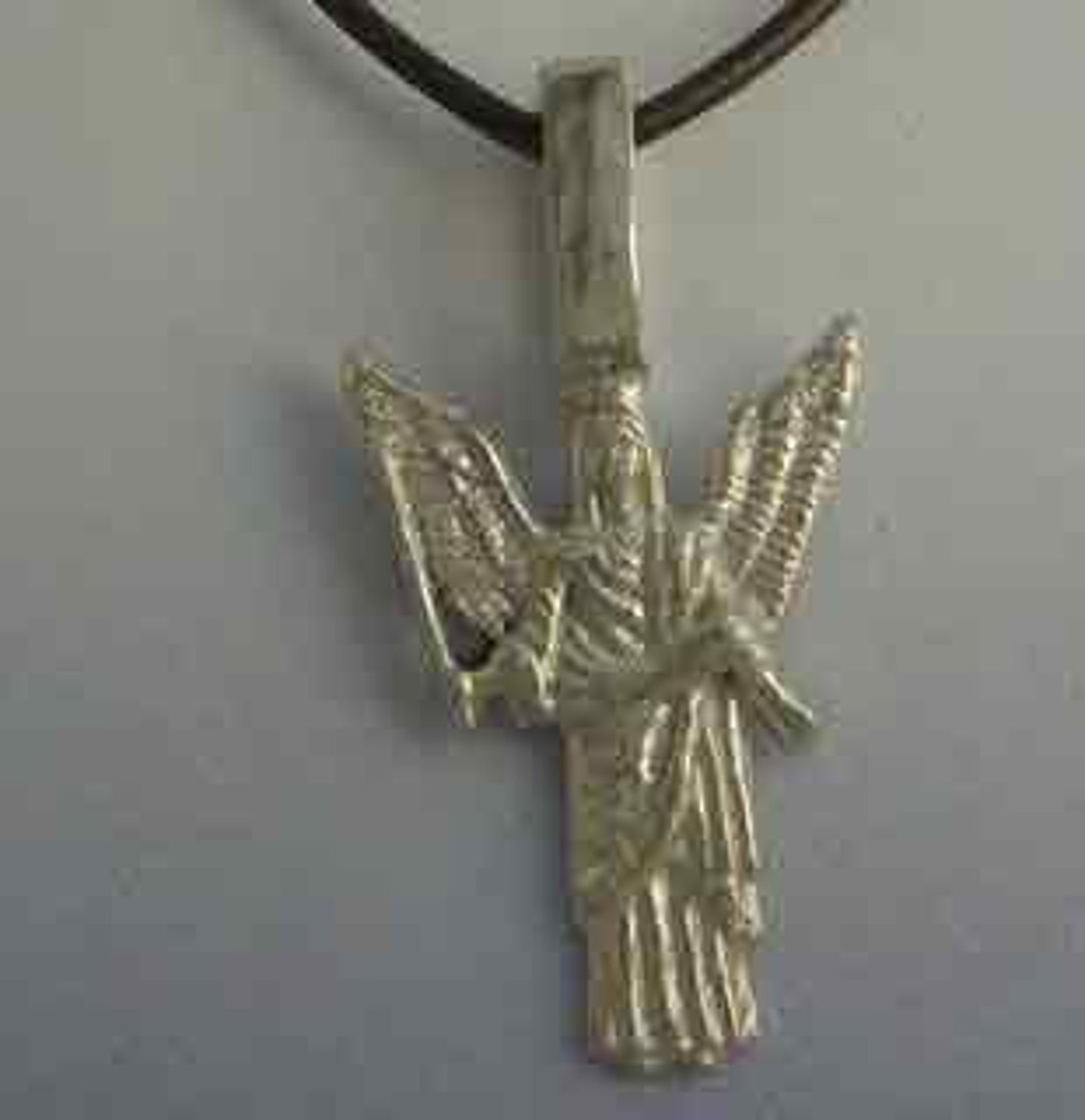 Angel JELIEL PENDANT Charm Handmade Jewel in Sterling Silver 925 ...