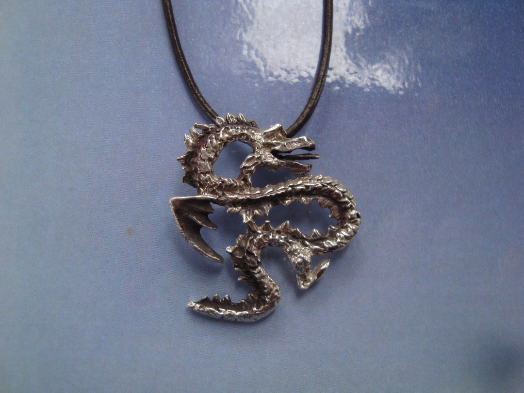 Dragon Korean Yong Pendant Sterling Silver 925 Jewel Oriental Amulet ...