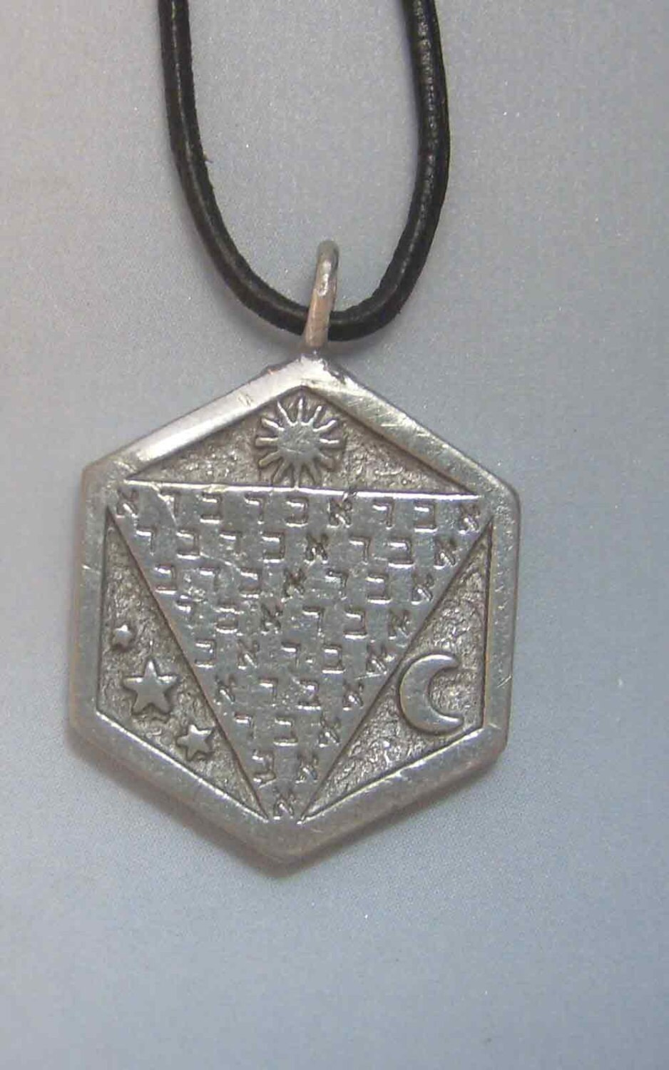 Pendenfif talisman amulet abracadabra abraxa argent 925 - Etsy France