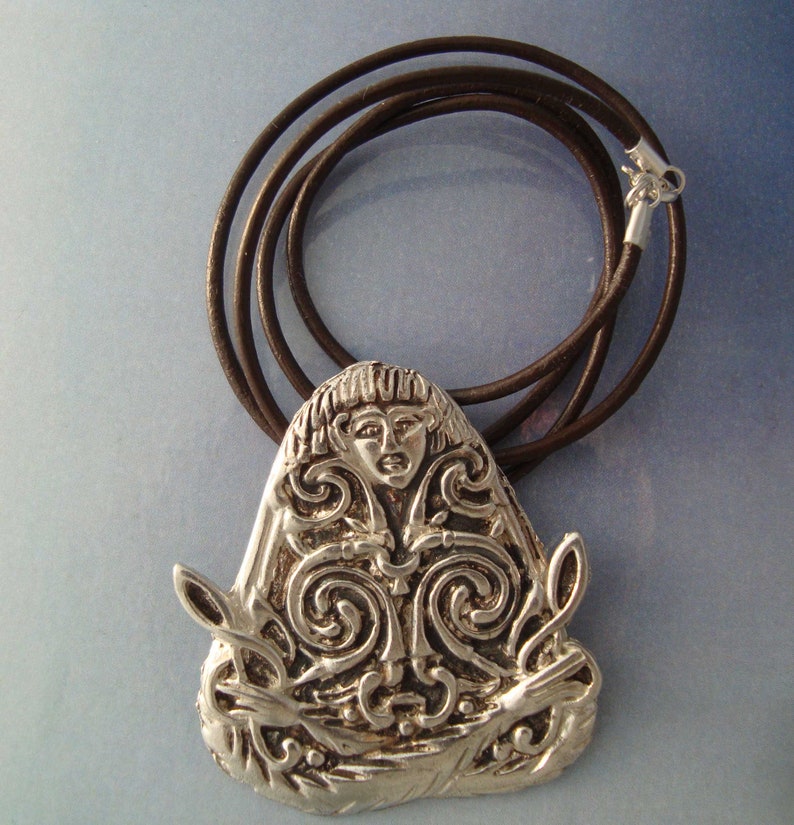 Macha Irish Goddess Celtic Pendant Amulet 925 Sterling Silver - Etsy
