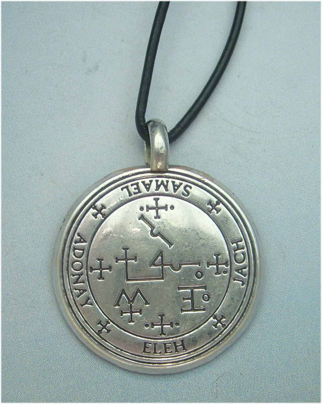 Talisman Samael Angelic Sigil Pentacle Pendant Charm Amulet Sterling ...