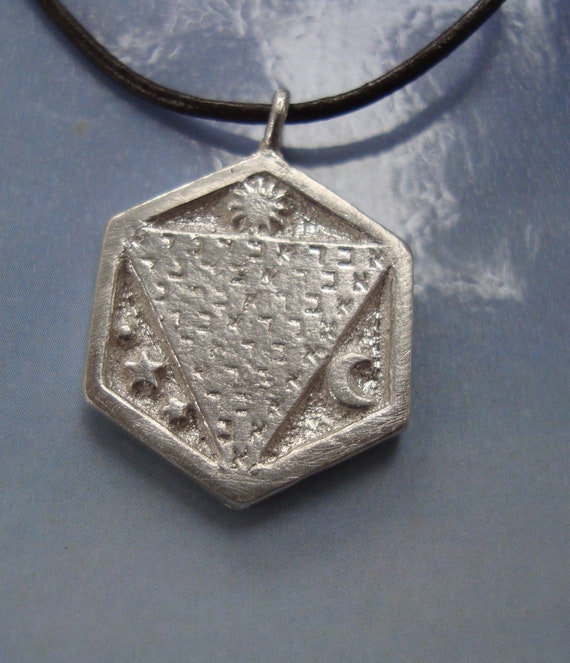 Pendenfif talisman amulet abracadabra abraxa argent 925 - Etsy France