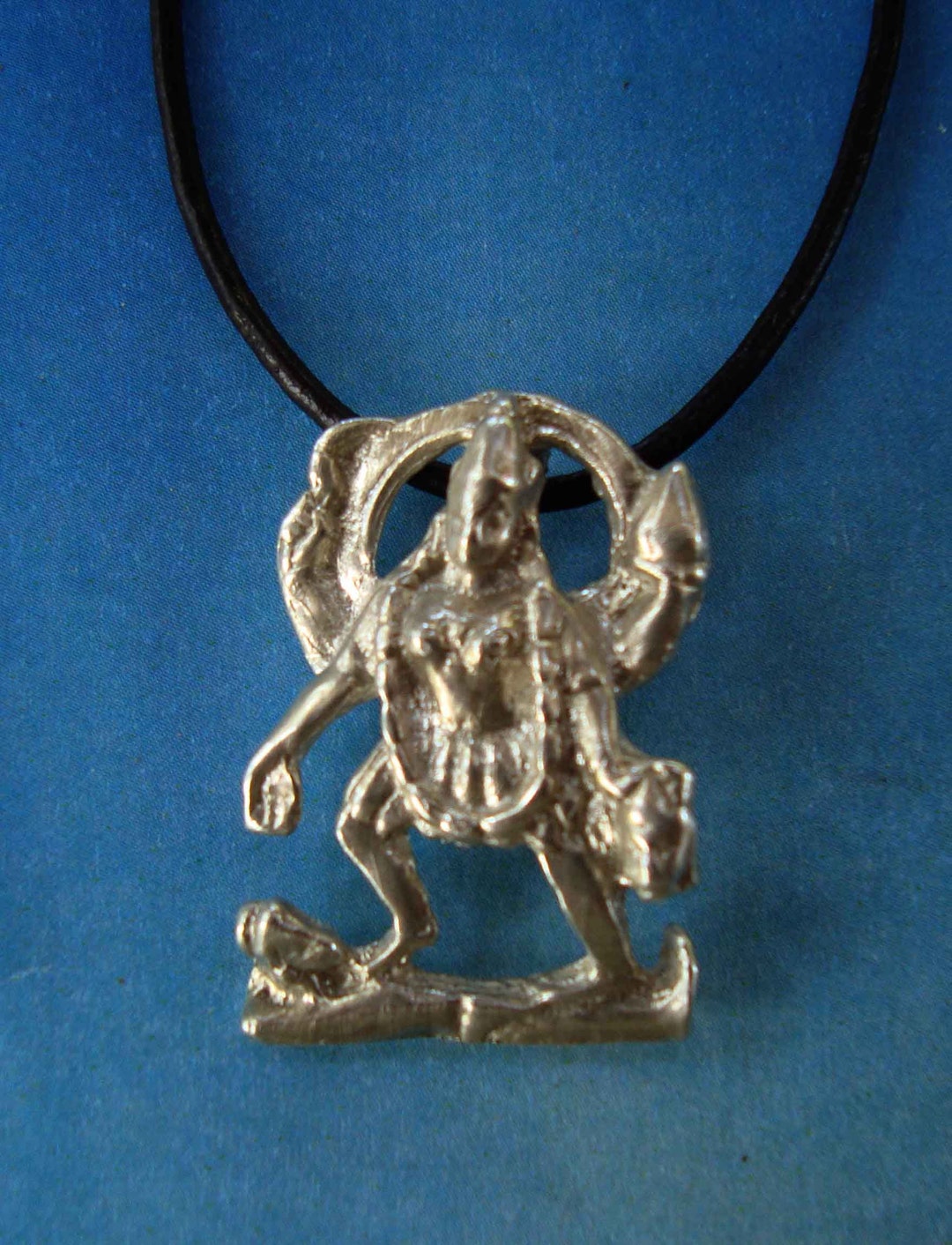 KALI PENDANT Hindu Goddess Tramping on God Shiva , Jewel Handmade ...