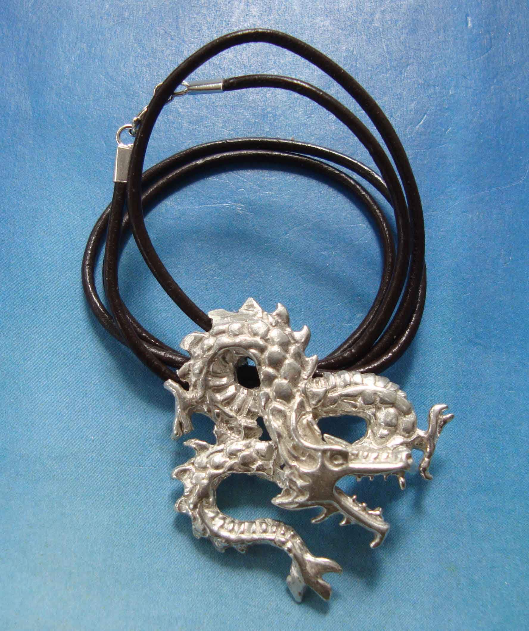 Colgante dragón japonés FUKU RIU amuleto plata de ley - Etsy México