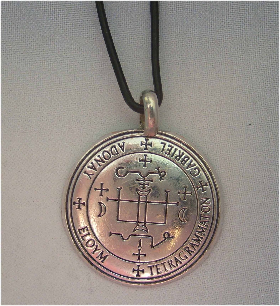 Talisman Gabriel Angelic Sigil Pentacle Pendant Charm Amulet Sterling ...