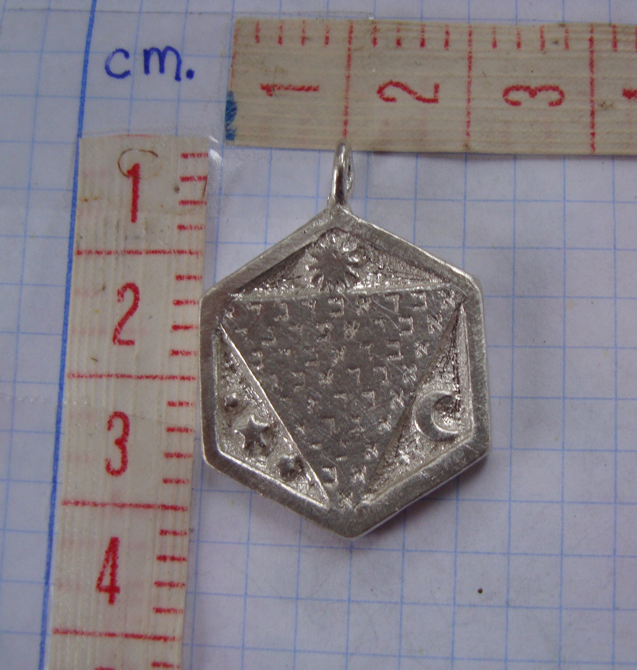 Pendenfif talisman amulet abracadabra abraxa argent 925 - Etsy France