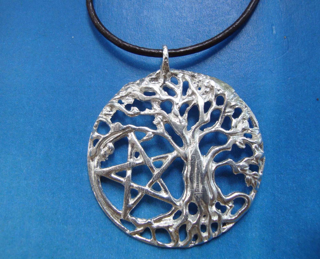 Tree of Life With Pentagram Pentacle Wicca Celtic Pendant Charm Amulet ...