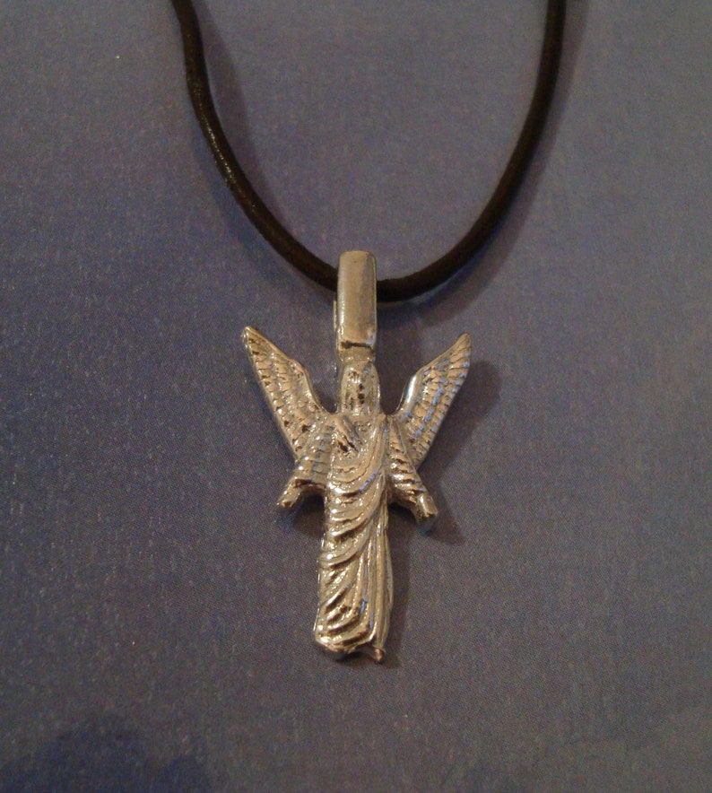 Angel saint Gabriel archangel pendant charm amulet sterling | Etsy