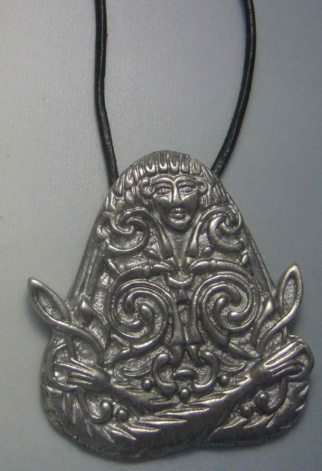 Macha Irish Goddess Celtic Pendant Amulet 925 Sterling Silver - Etsy UK