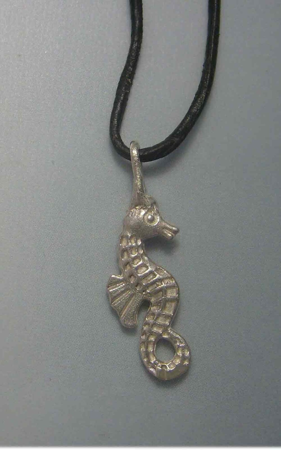 SEAHORSE PENDANT Amulet Amulet Symbol of Patience, Handmade Jewel Solid ...