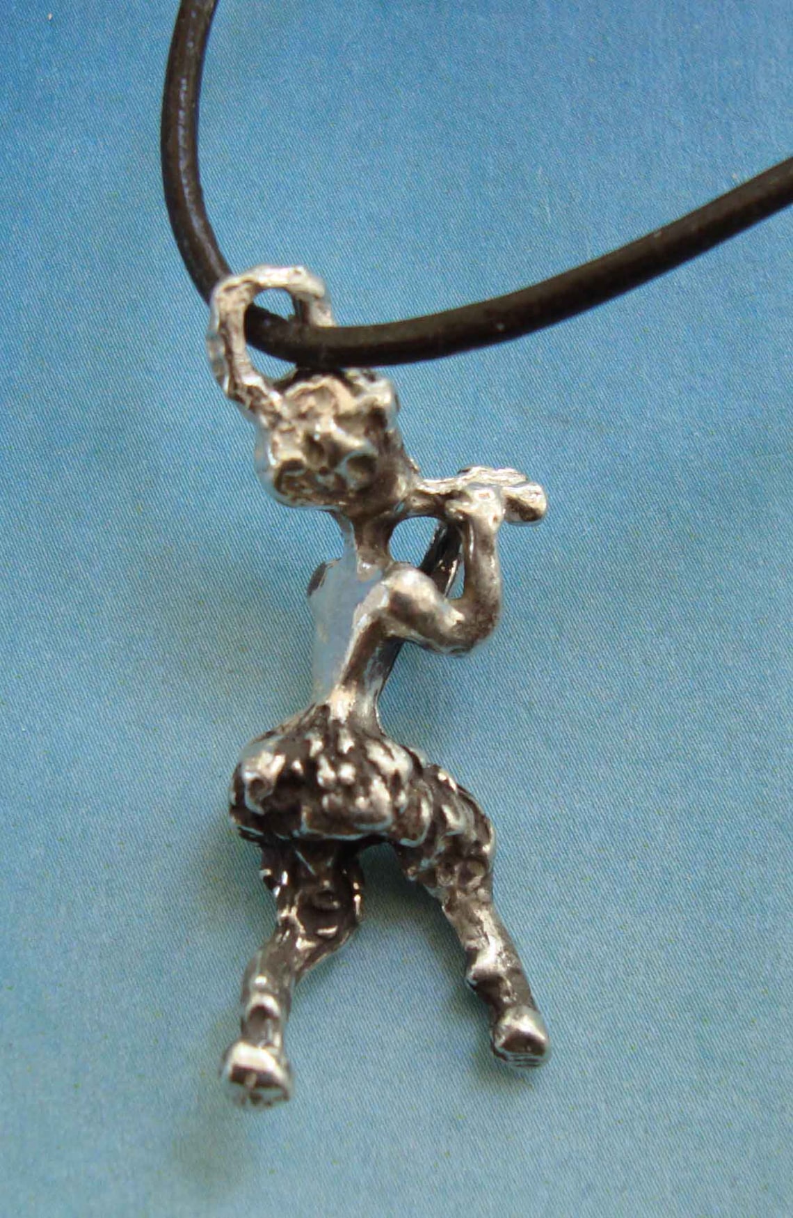 Faun Greek Mythological Half Human Half Goat Silver Pendant Necklace ...
