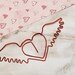 Winged Heart Bookmark Wire Filofax Paperclip Planner Clip - Etsy