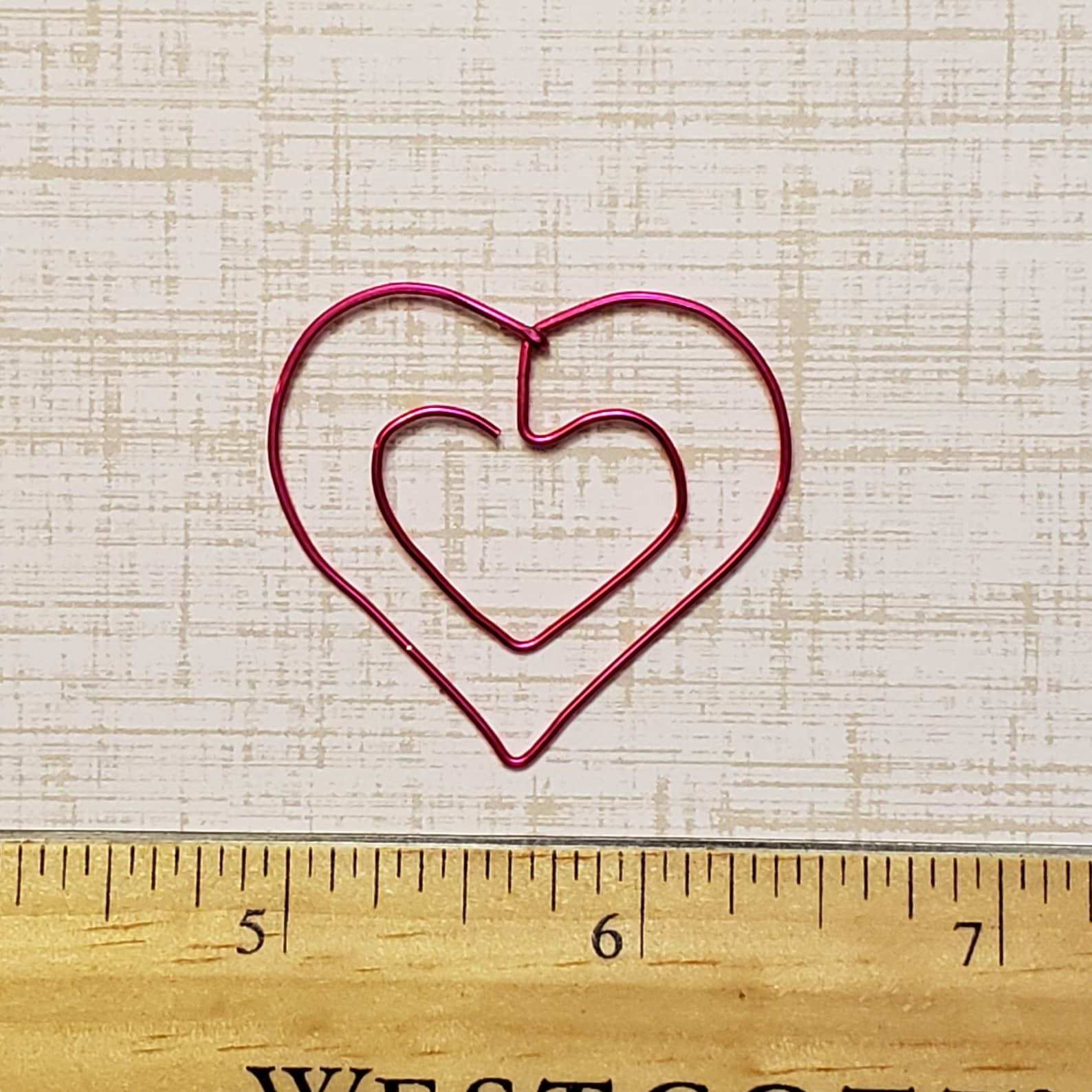 Heart Bookmark - Wire Filofax Paperclip - Planner Clip - Valentines Day ...